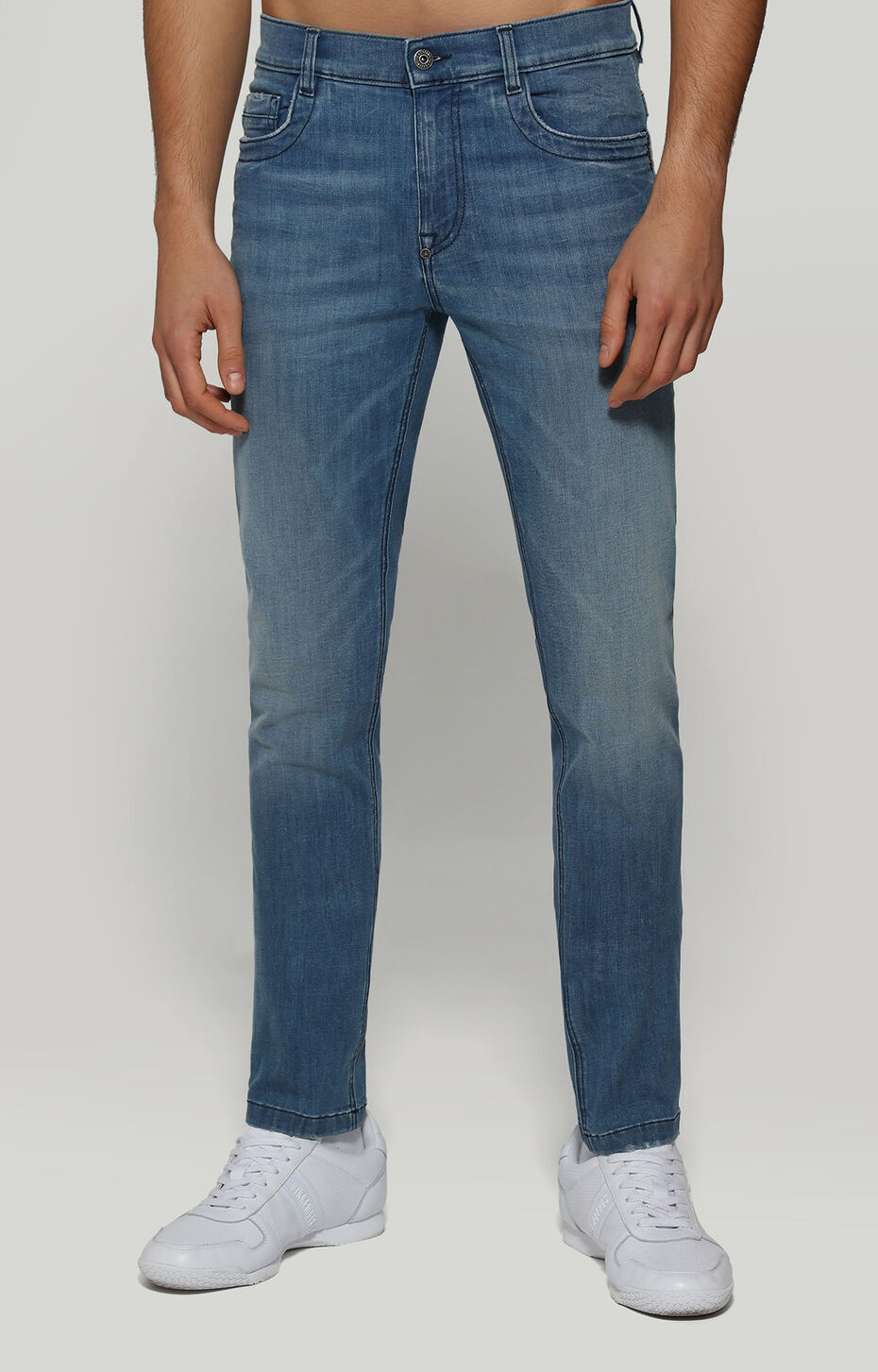 Men's jeans cropped slim fit | BLUE | Bikkembergs