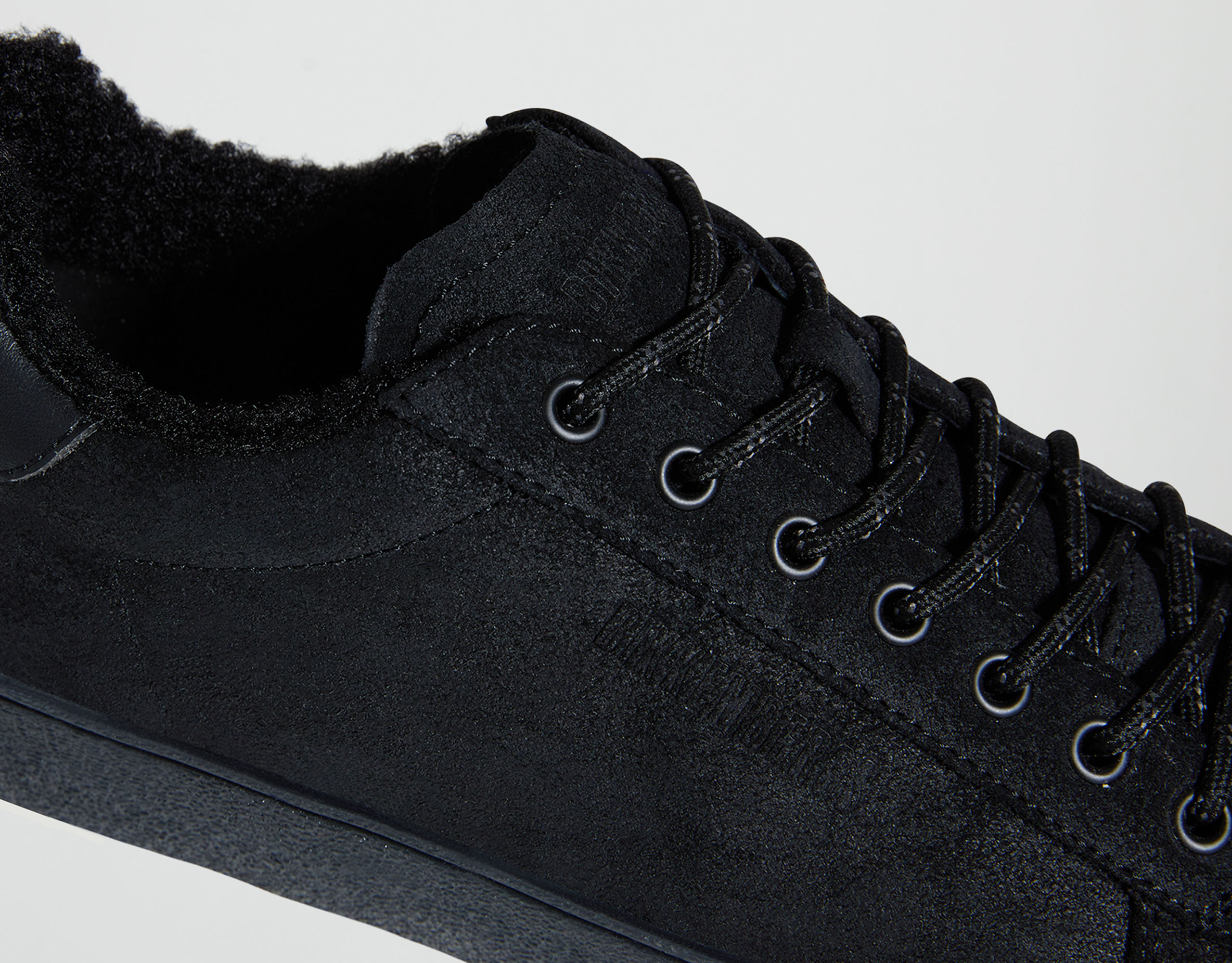 Black Recoba M men's sneakers with eco fur | Bikkembergs