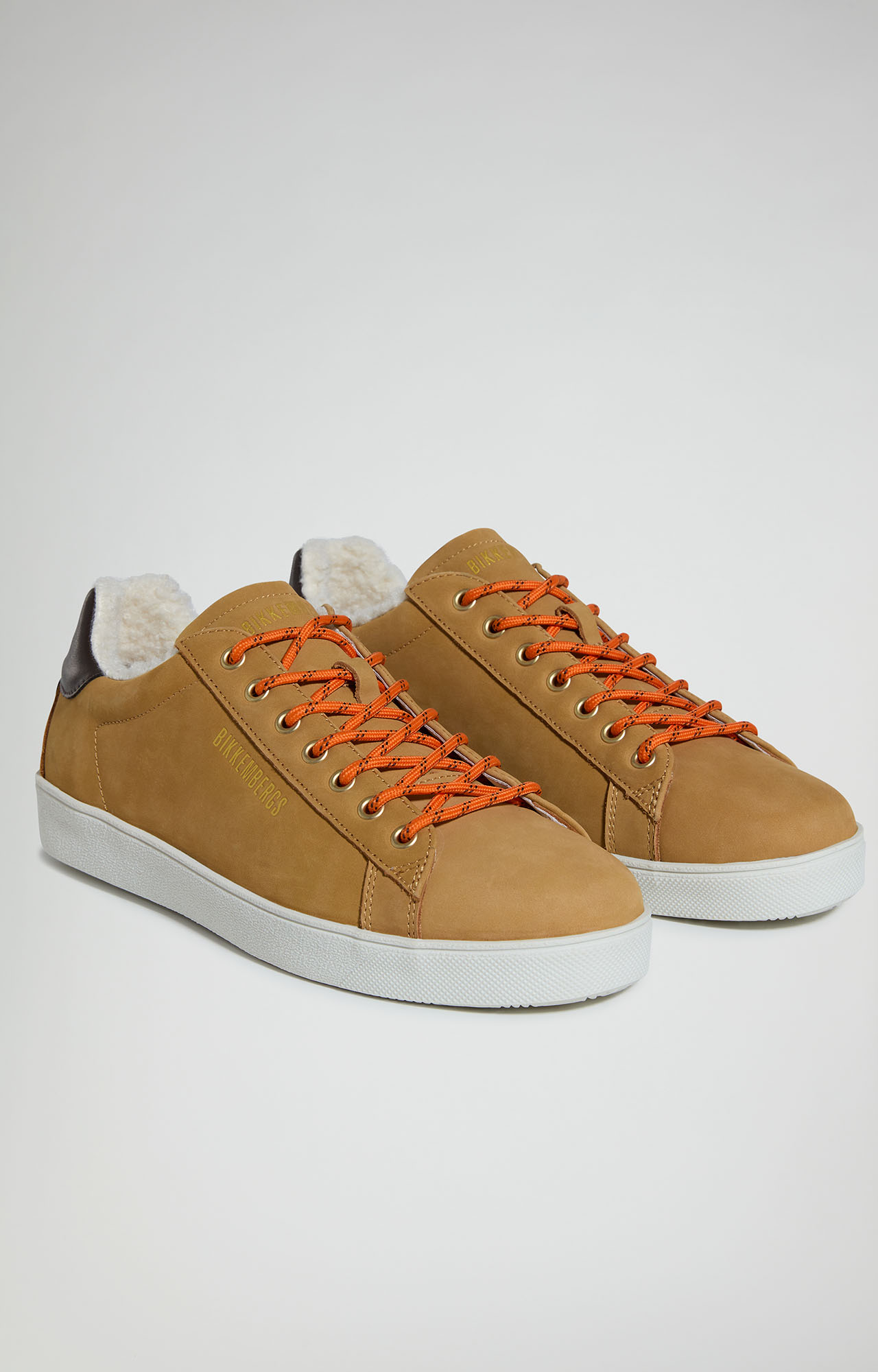 Recoba M men's honey sneakers with eco fur | Bikkembergs