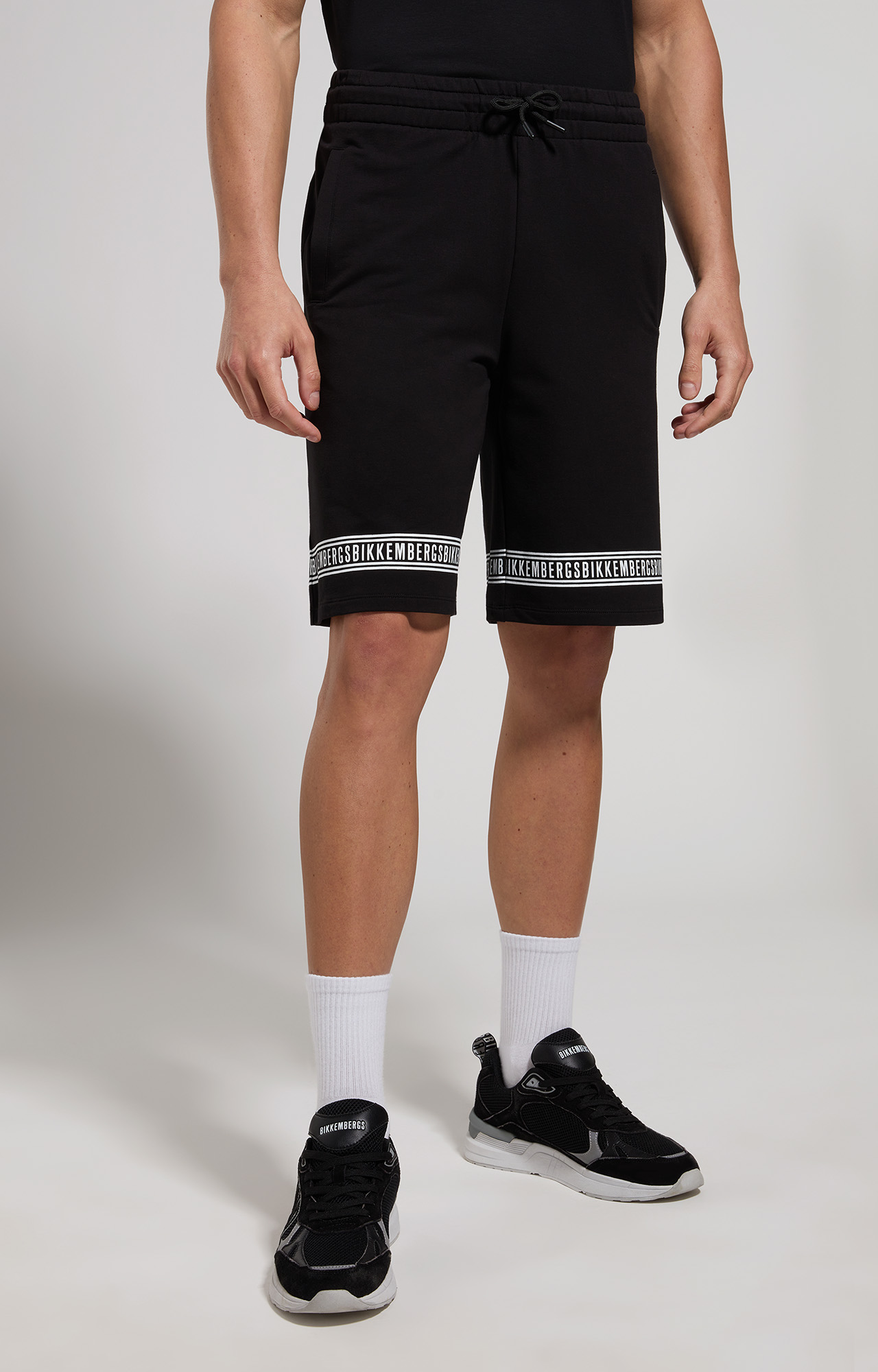 Men's shorts with tape | Bikkembergs