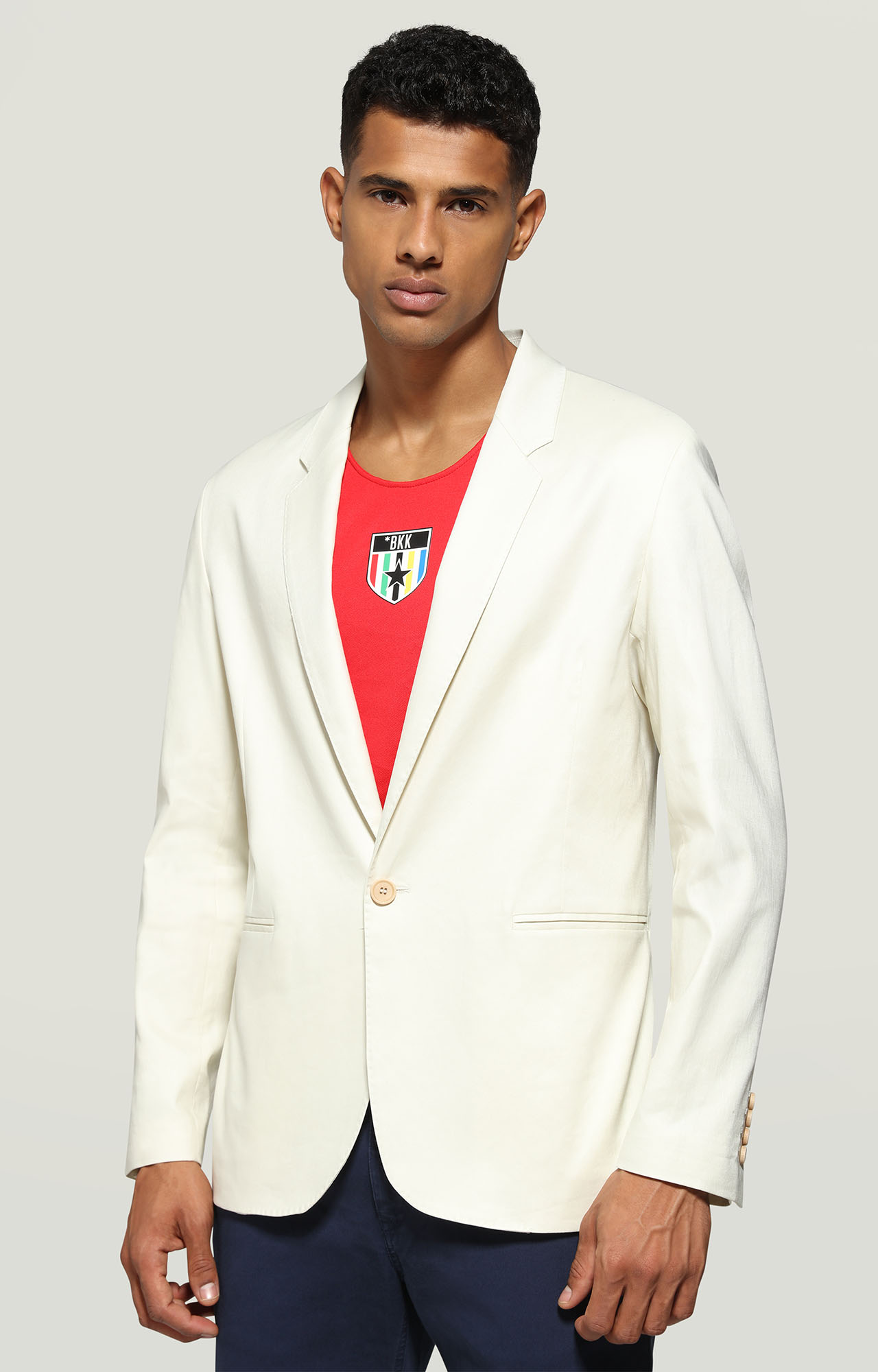 JACKET, WHITE (201CI03000S3412A12) | Bikkembergs