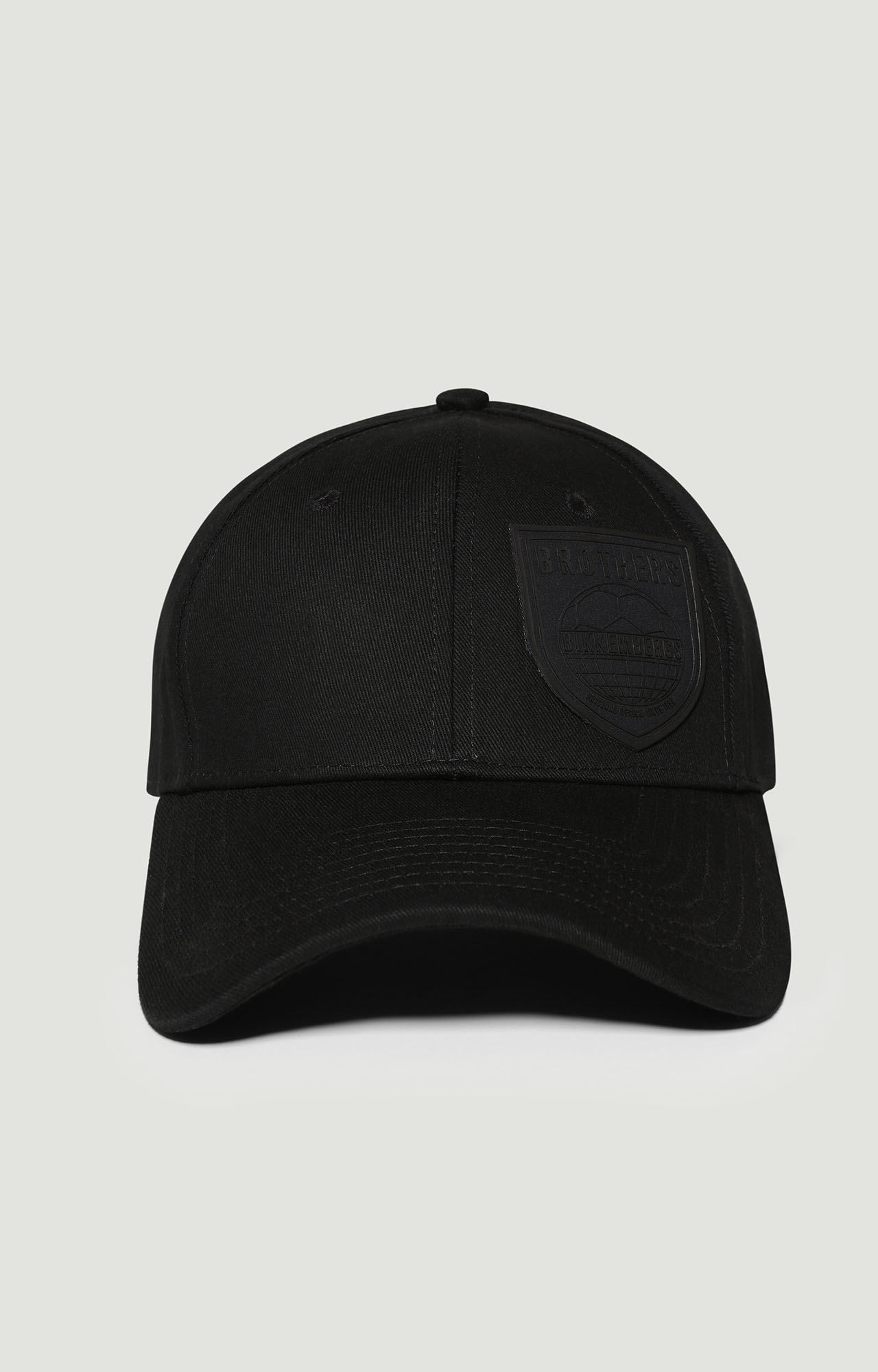 Black Baseball cap with shield applique | Bikkembergs