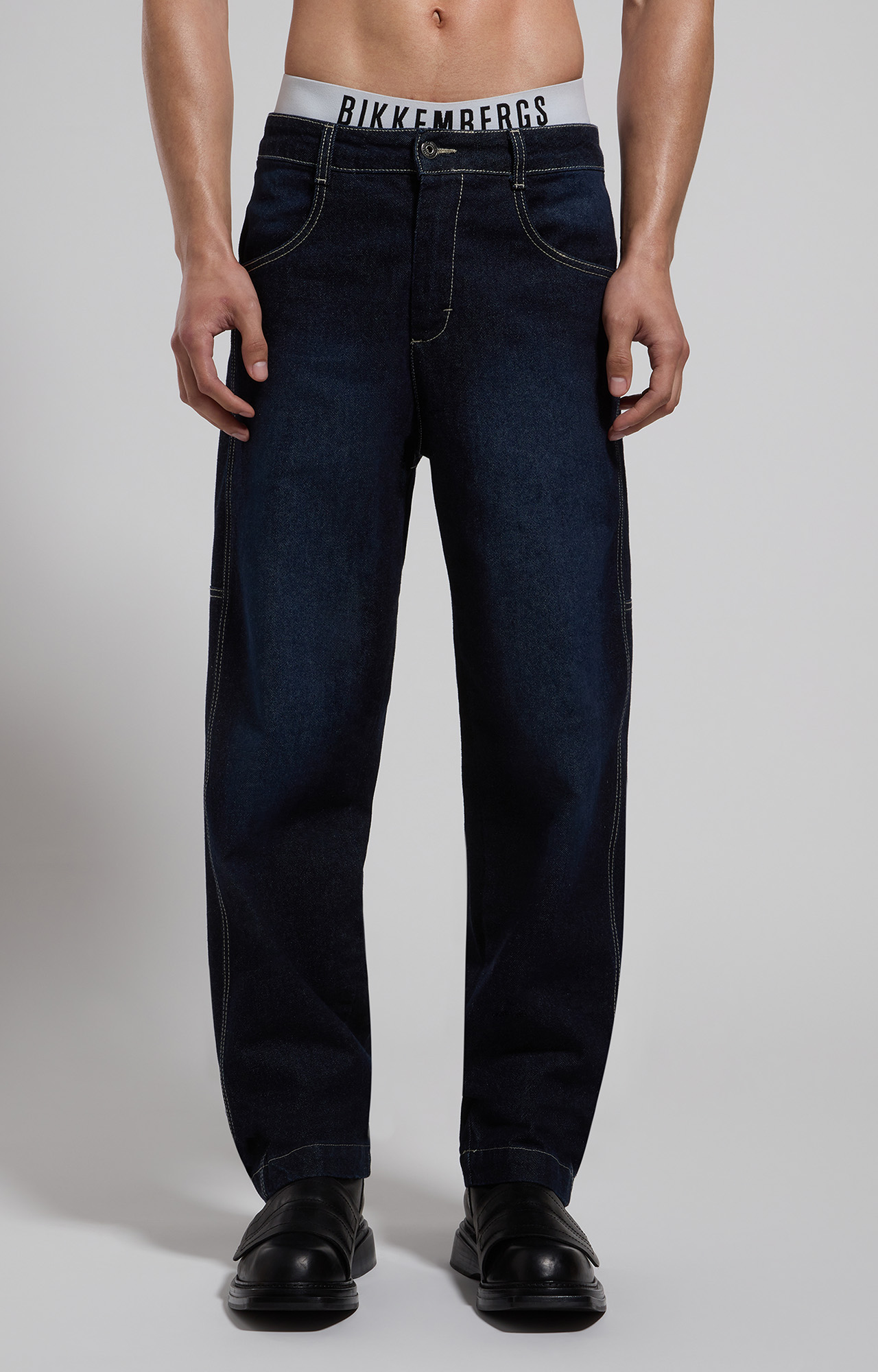 Men's wide-leg jeans | Bikkembergs
