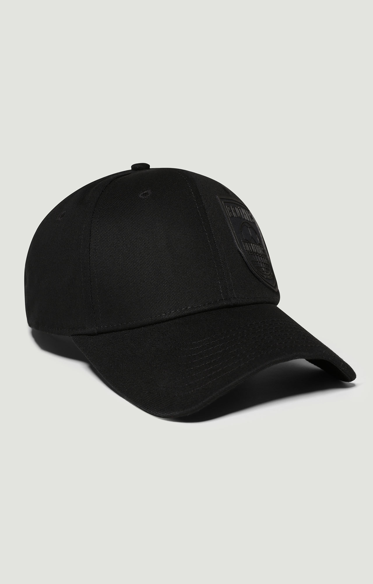 Black Baseball cap with shield applique | Bikkembergs