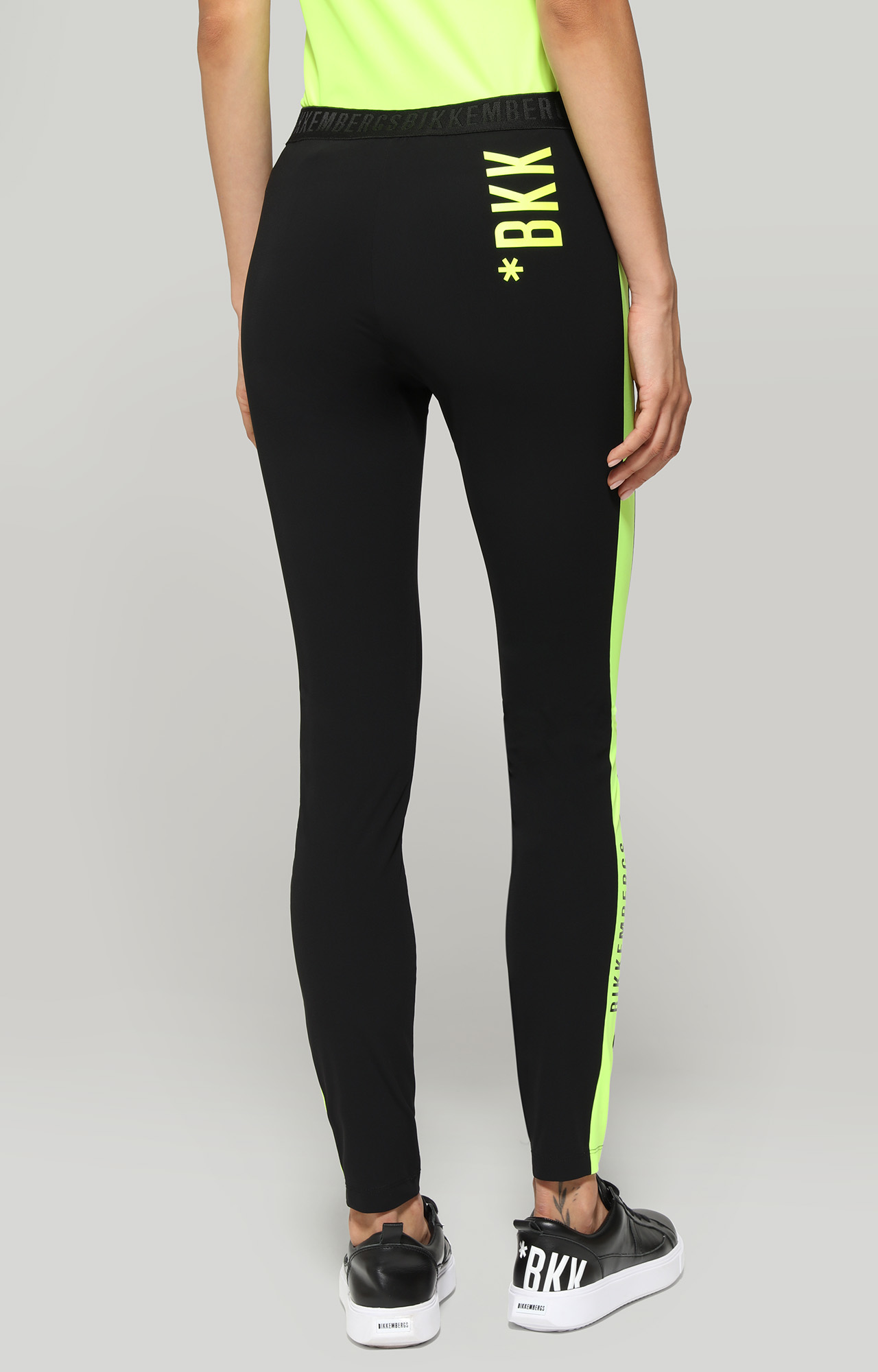Leggings fitness in lycra | YELLOW | Bikkembergs